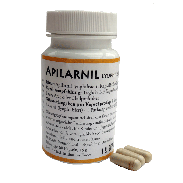 Apilarnil lyophilisiert in Kapseln 60 Stück zu 250 mg | Imkerei ...